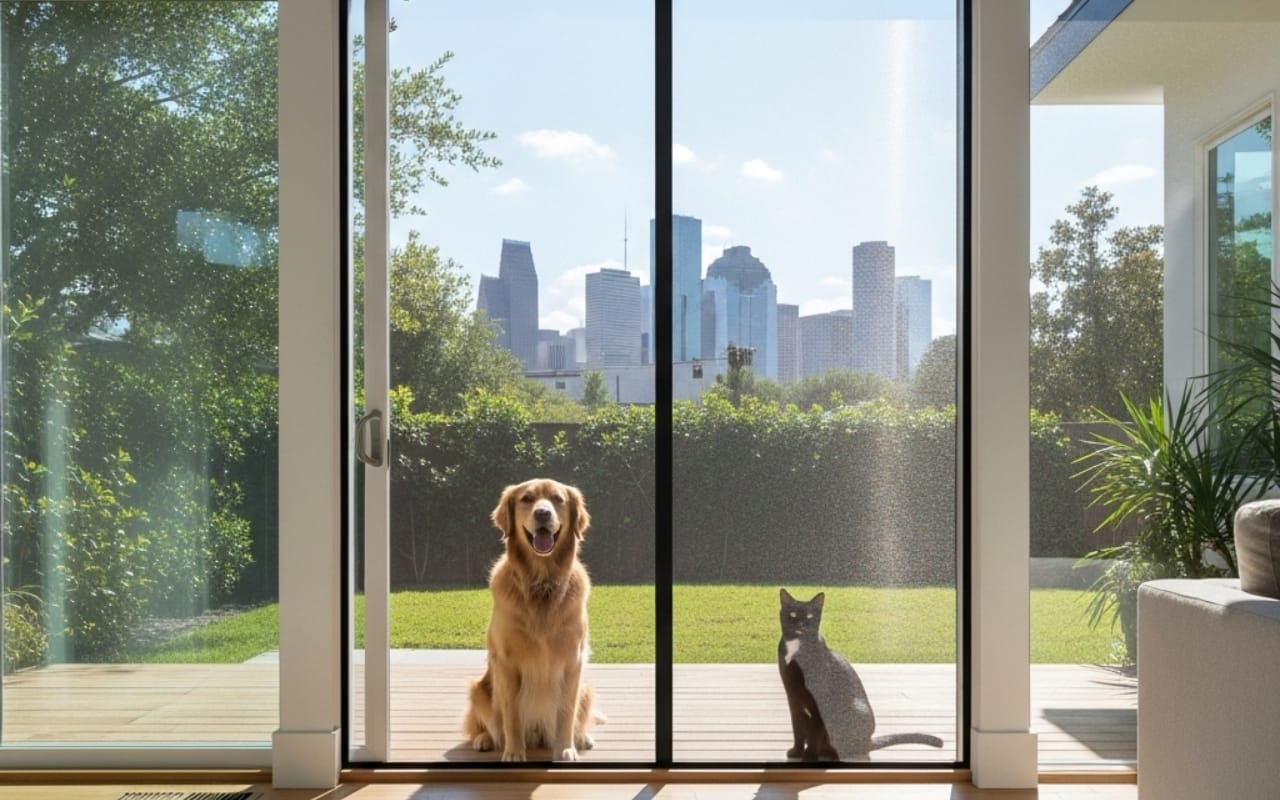 Pet Resistant Window Screens Houston : Keep Pets In & Pests Out